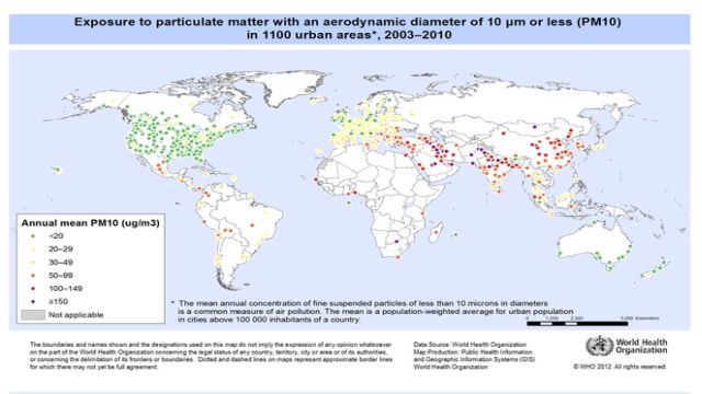 Smog: ecco la mappa delle città più inquinate al mondo - GreenStyle
